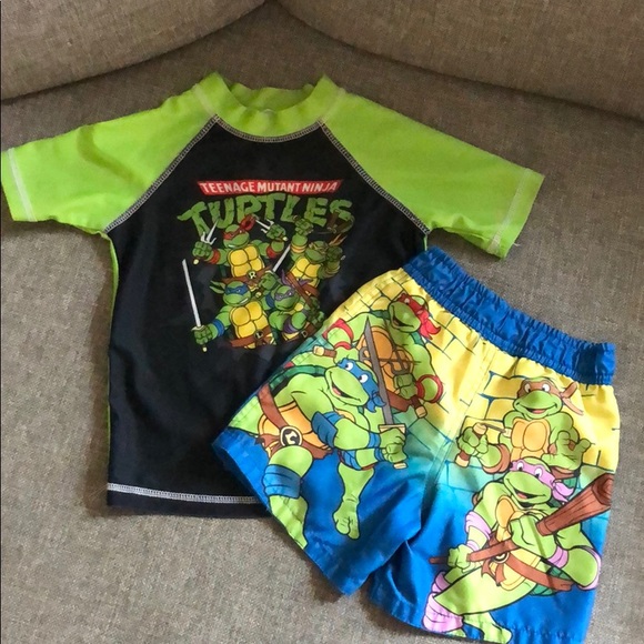 Nickelodeon | Swim | Tmnt Teenage Mutant Ninja Turtles Swim Set | Poshmark